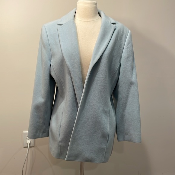 Dialogue | Jackets & Coats | Vintage Dialogue Powder Blue Wool Blazer ...